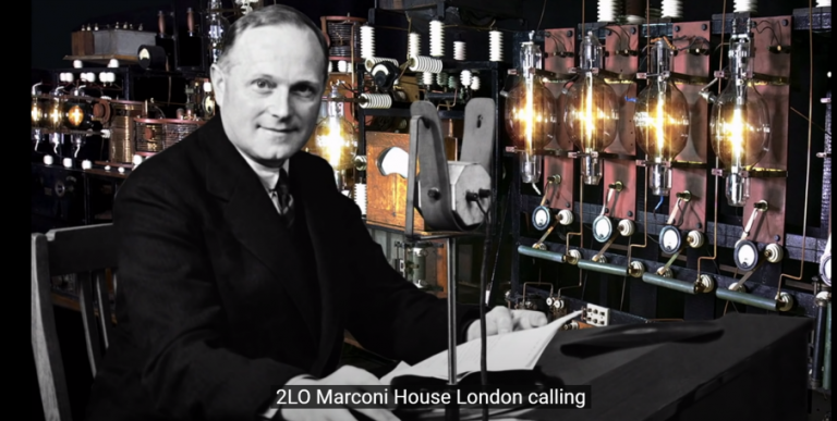 “2LO Marconi House London Calling” BBC’s 1st on air news bulletin 14/11 ...
