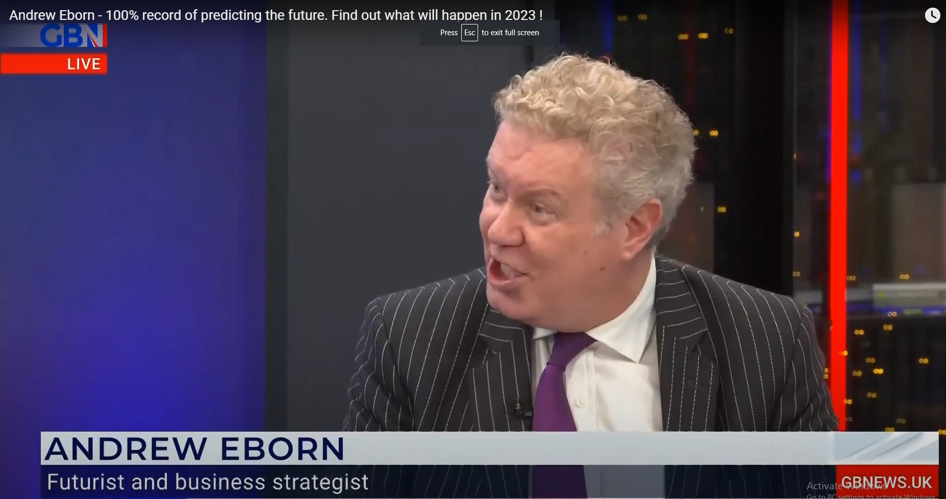 Andrew Eborn – 100% record of predicting the future. Find out what will ...